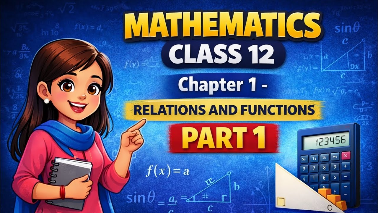 👉 Relations & Functions Class 12 | Chapter 1 Part 1 | Full Easy ...