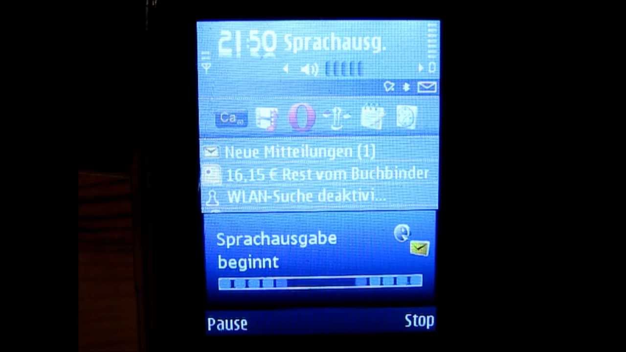 Symbian S60 - Text-to-Speech - YouTube