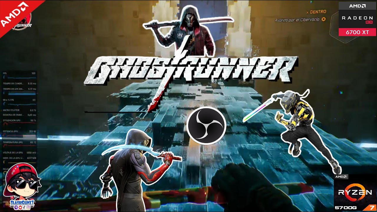 GHOSTRUNNER 1 GAMEPLAY || RYZEN 7 5700G + RX 6700XT (OBS + CAPCUT) - YouTube
