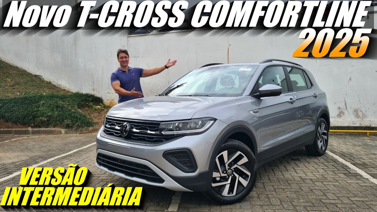 Novo T-CROSS COMFORTLINE 2025 - Todas mudanças do Líder! Mas chegou com ...