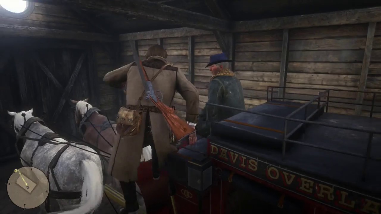 Red Dead Redemption 2 Sneak Into Barn Wait for Hosea - YouTube
