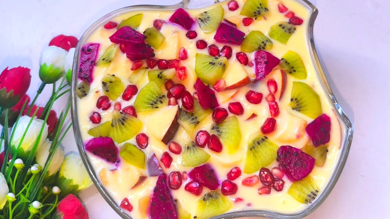 custard ka meetha recipe | Fruit ka meetha | custard dessert recipes ...