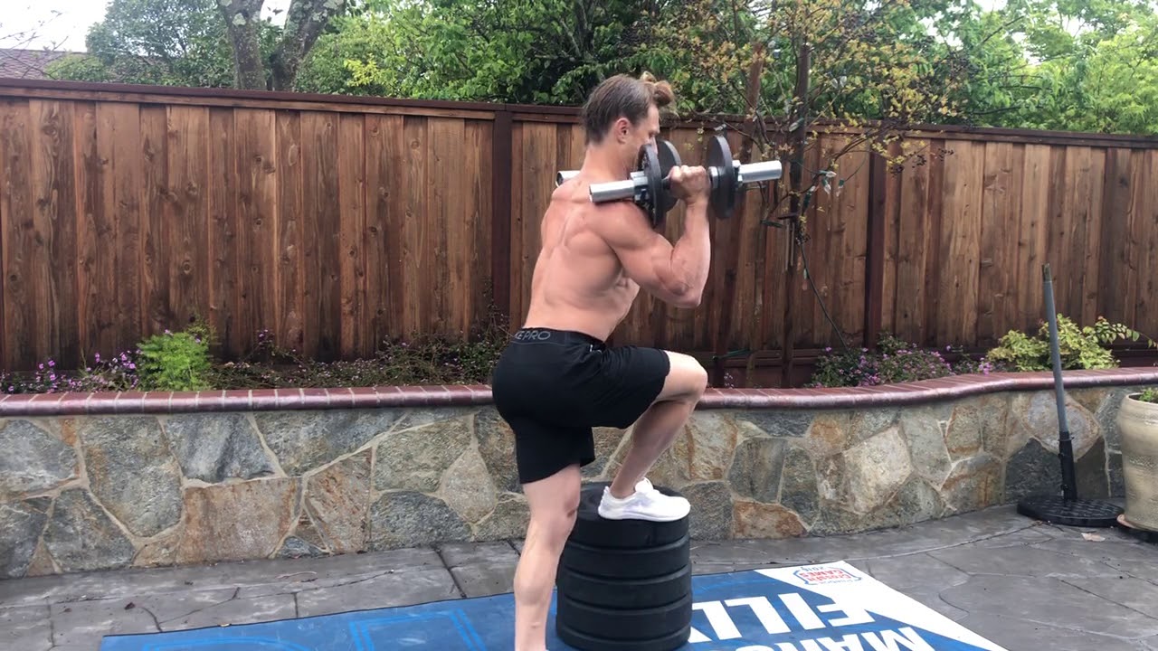 Dual DB Front Rack Curtsy Step Down - YouTube