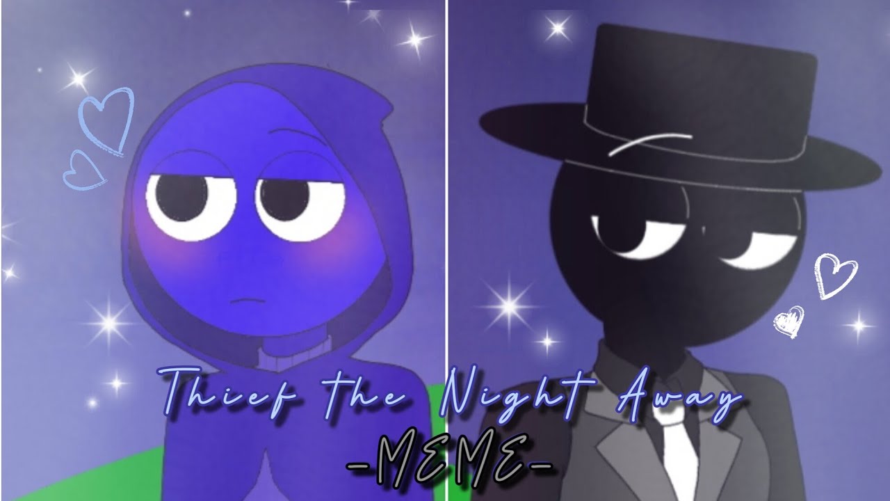 Thief The Night Away Meme 🖤black X Jevin💙 Incredibox Sprunki ~special 1k Subs~ Youtube