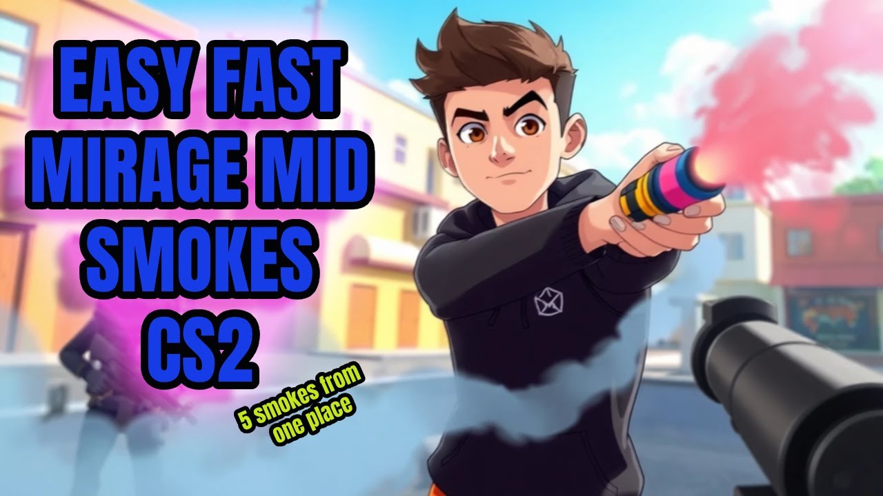 Mirage Mid Smokes: Dominate in CS2 - YouTube