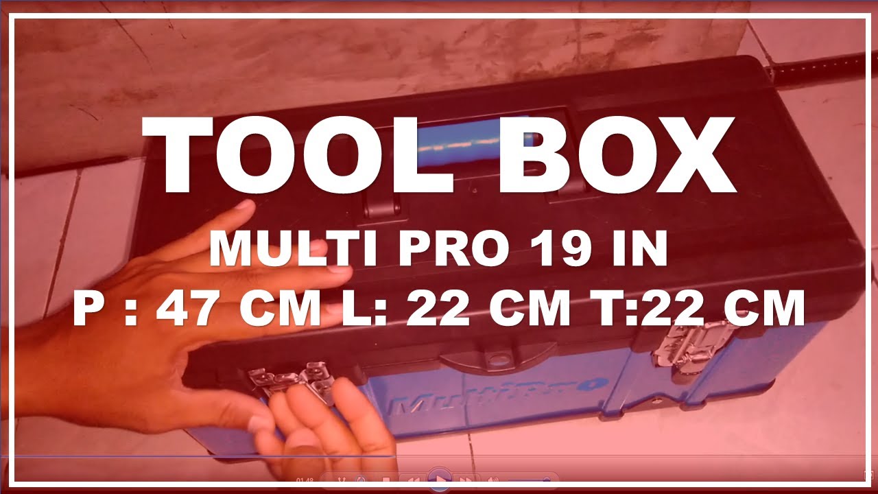 unboxing tool box multri pro 19 in, kualitas sangat bagus untuk para ...