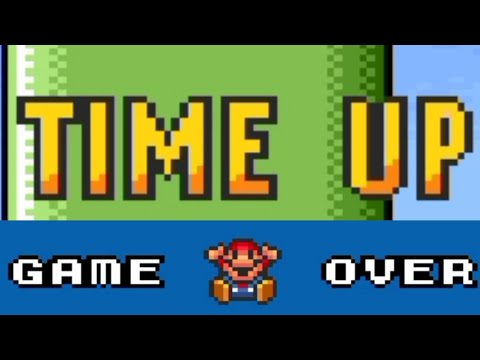 Game Over & Time Up - Super Mario All Star Super Nintendo (Super Mario ...