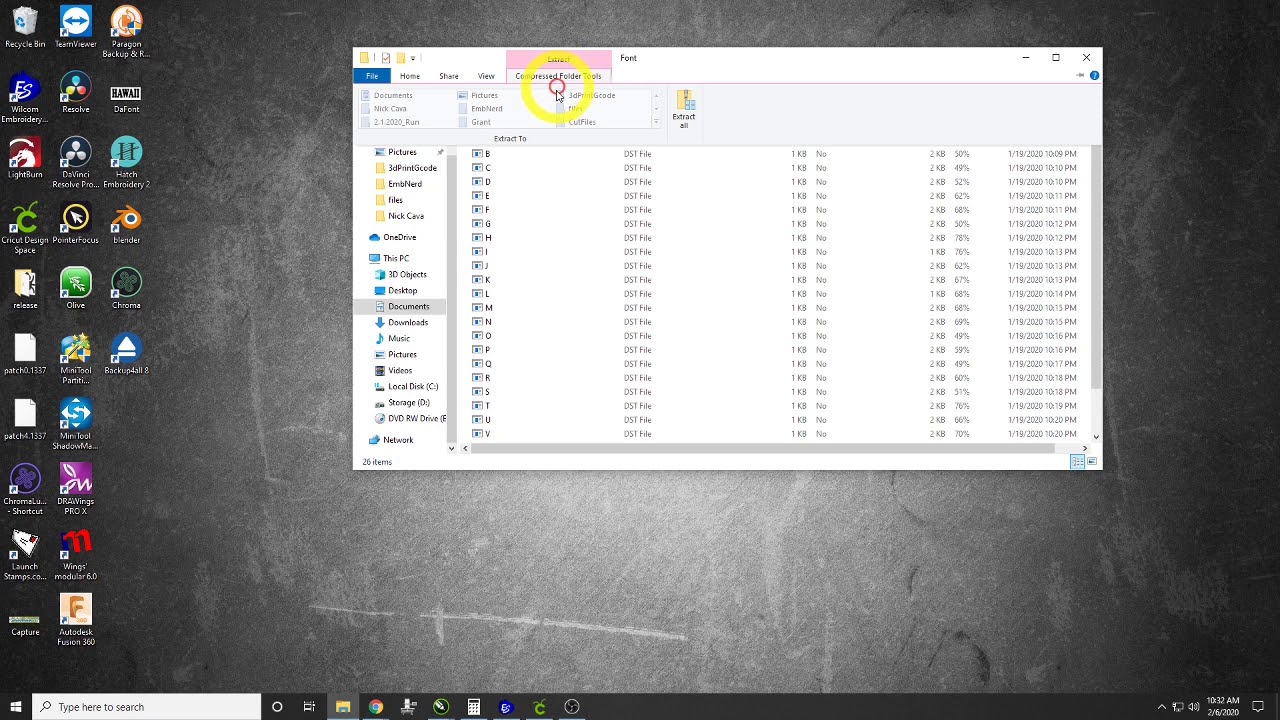 Chroma Inspire Use DST Fonts - YouTube