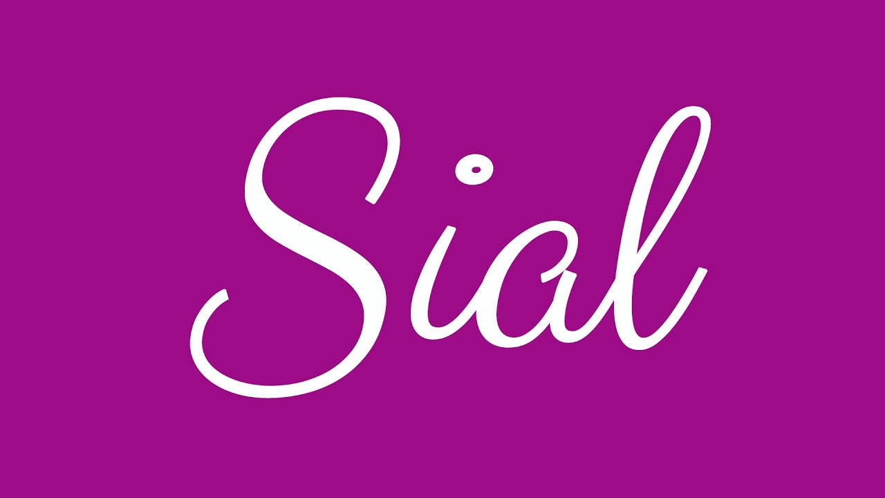 Learn how to Sign the Name Sial Stylishly in Cursive Writing - YouTube