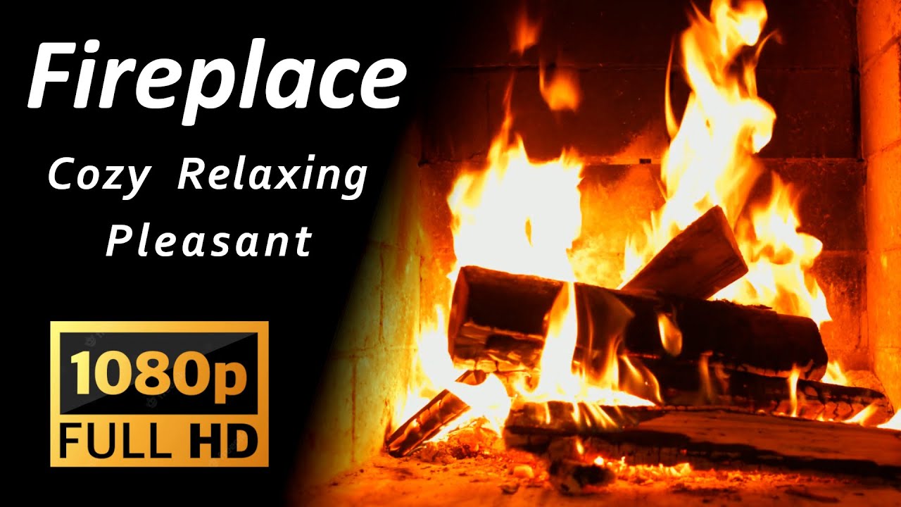 🔥 Cozy Fireplace 12 Hours 1080p Big Soothing Brick Fireplace with ...