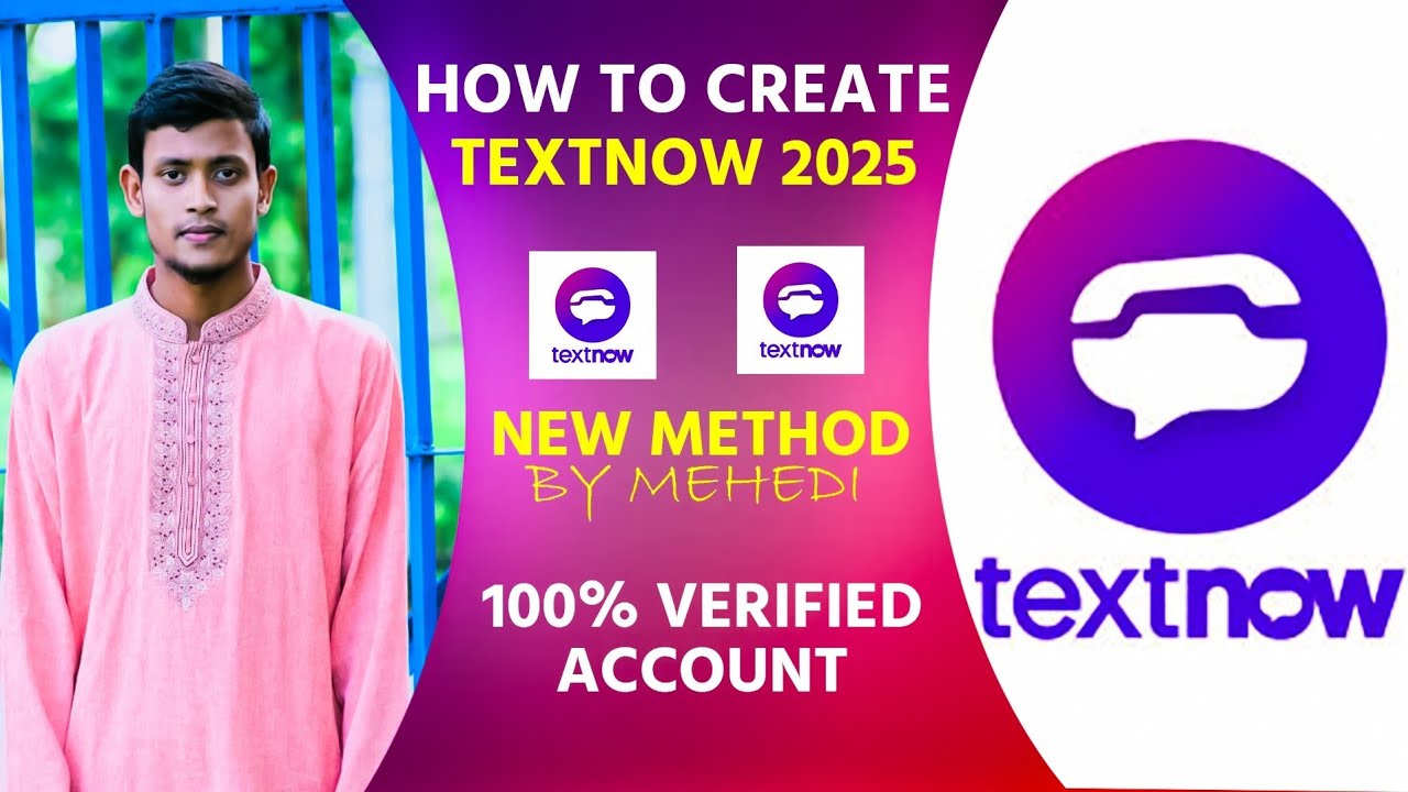 How to Create TextNow Account 2025 | Free US Number | 100% Working ...
