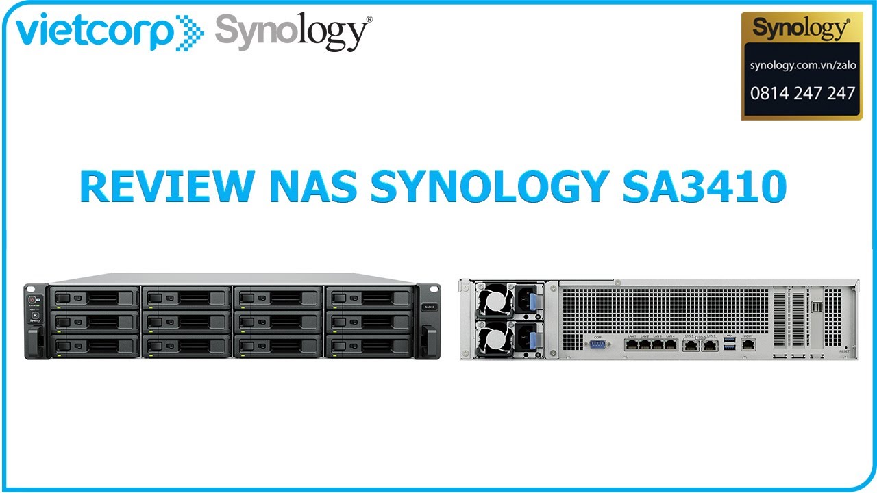 Review NAS Synology SA3410 | Vietcorp.com - YouTube