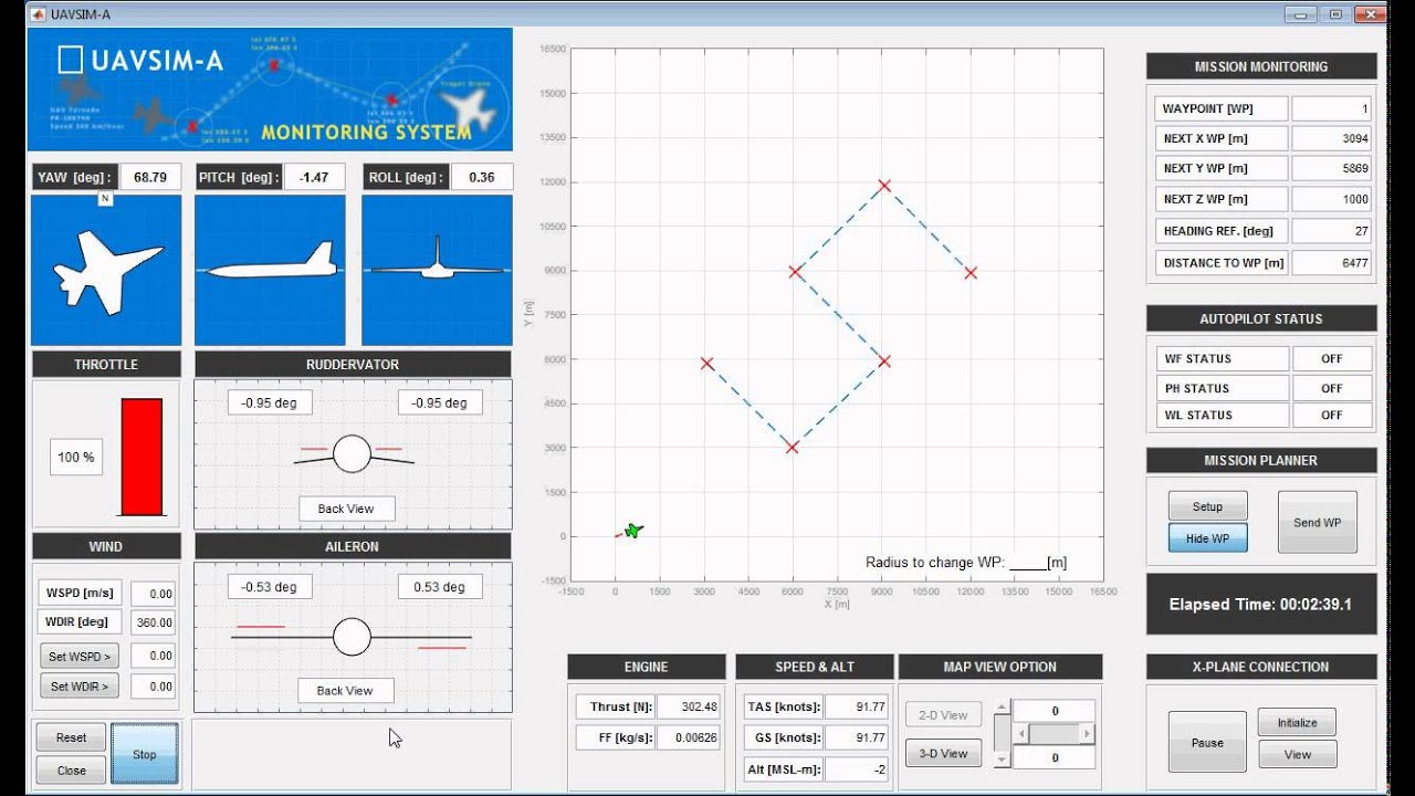 UAV Mission Simulator - Monitoring Subsystem Take 4 - YouTube