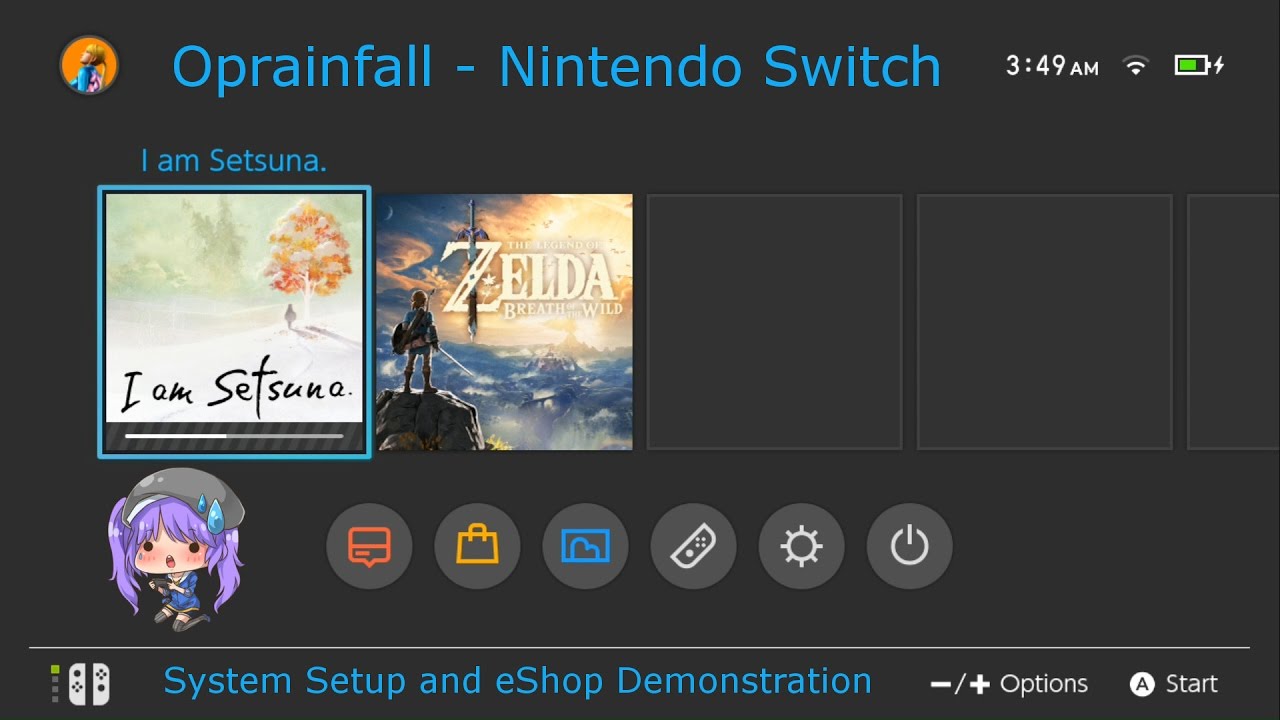 Nintendo Switch System Setup and eShop Demonstration - YouTube