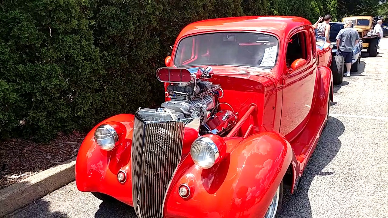 1936 RED FORD 2 DOOR 5 WINDOW COUPE - YouTube
