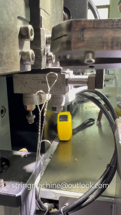 How to make a loop end string with an automated machine #stringmachine #takustringmachine - YouTube