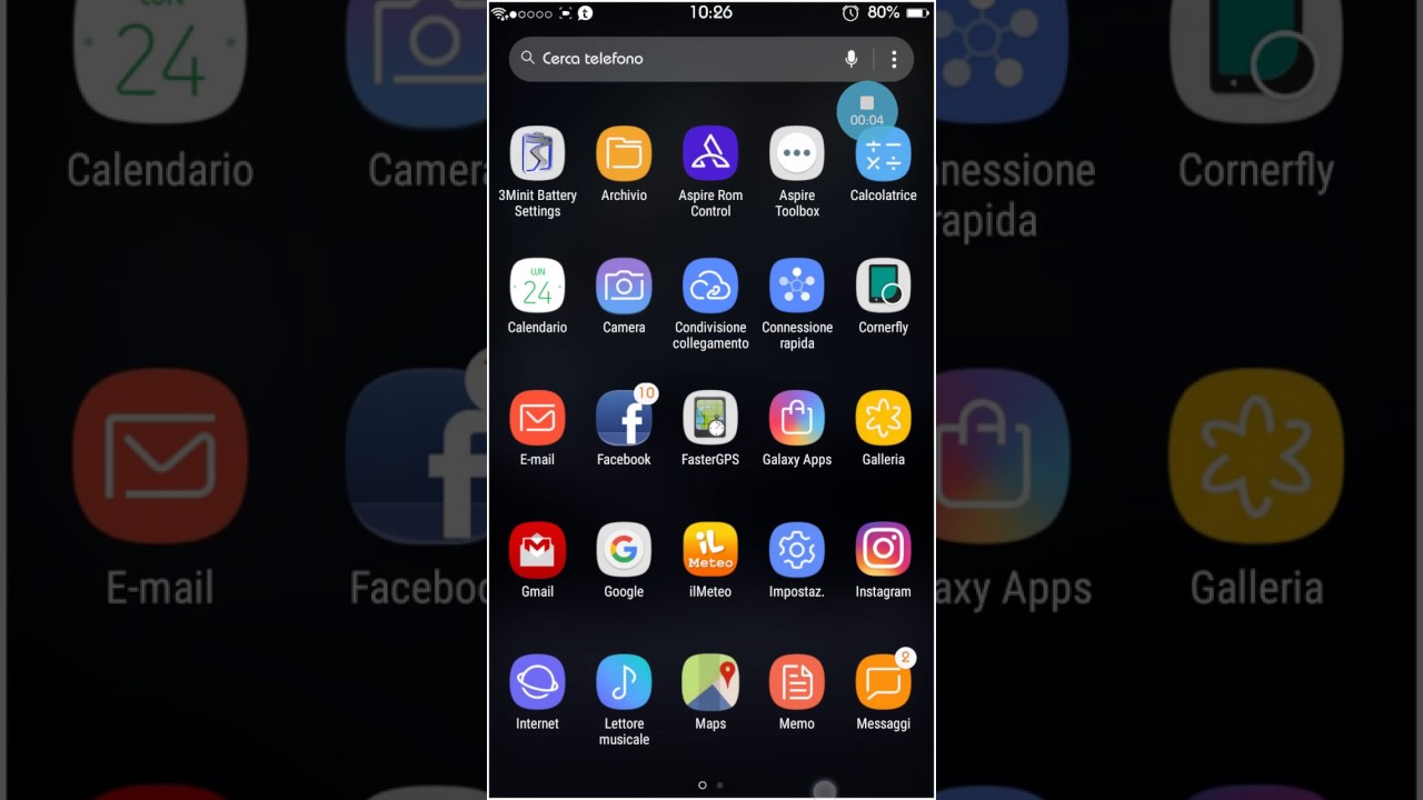 TouchWiz s8 Aspire Rom 3.0.1 mod 6 icons dock increase speed - YouTube