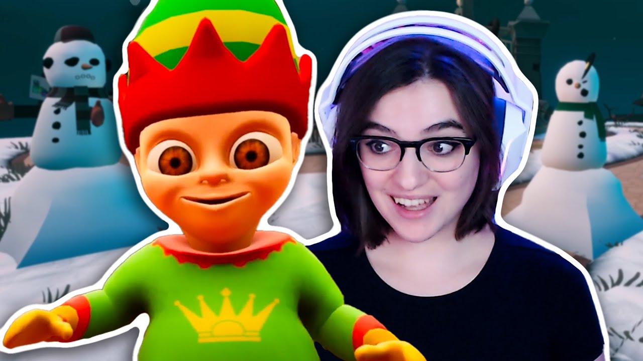 SCARY BABY WANTS A SNOWMAN!! | The Baby In Yellow Christmas Chapter - YouTube