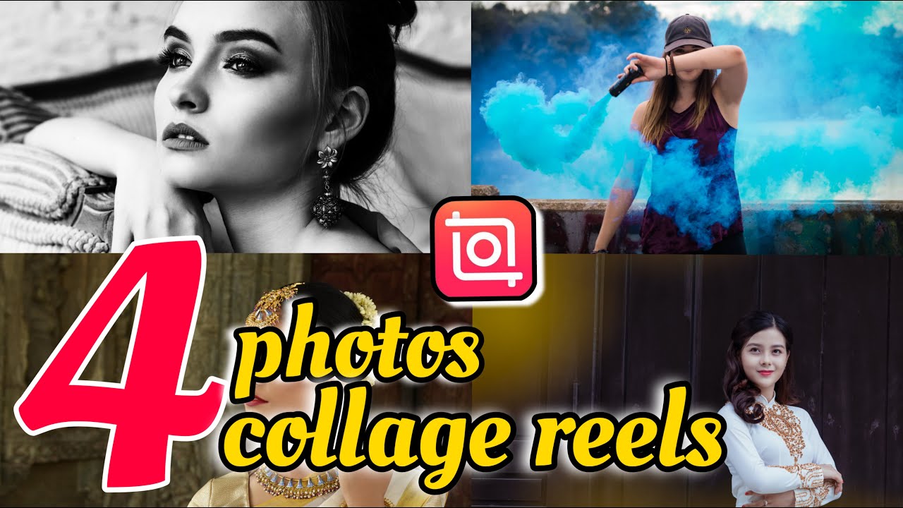 how to make Instagram trendy photo collage video[inshot tutorial] - YouTube