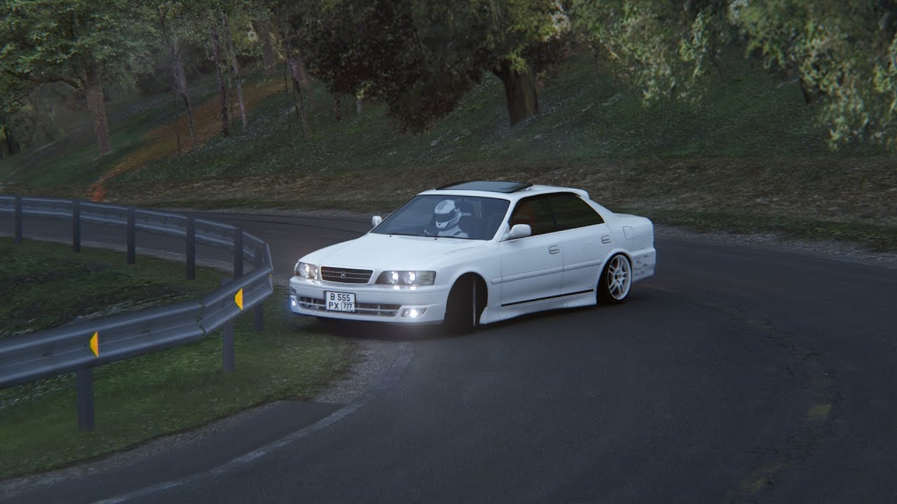challenging the guard rail on Mount Usui - Assetto Corsa - YouTube