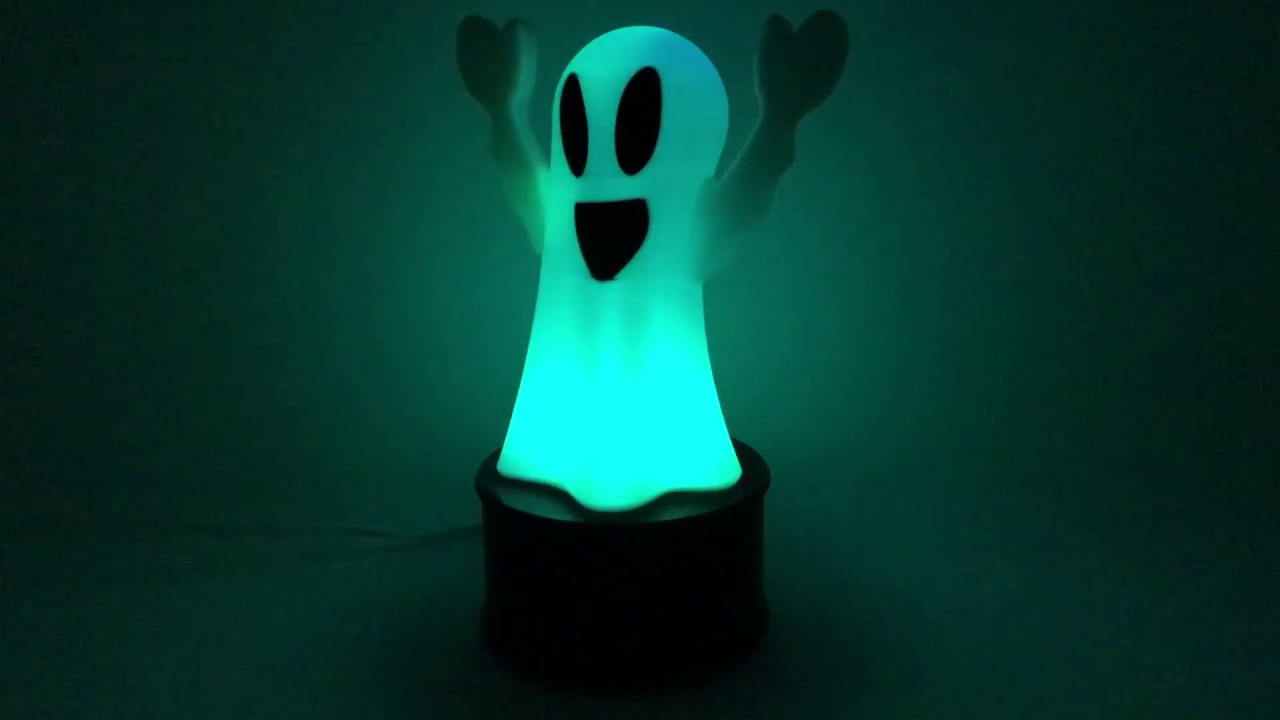 3D printed Animated / Illuminated "Happy" Ghost - YouTube