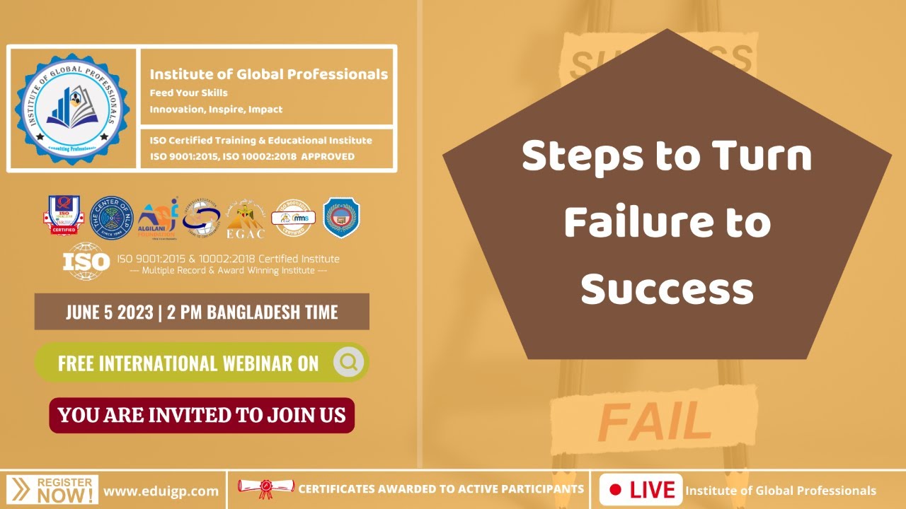 Steps to Turn Failure to Success (QUIZ) - YouTube