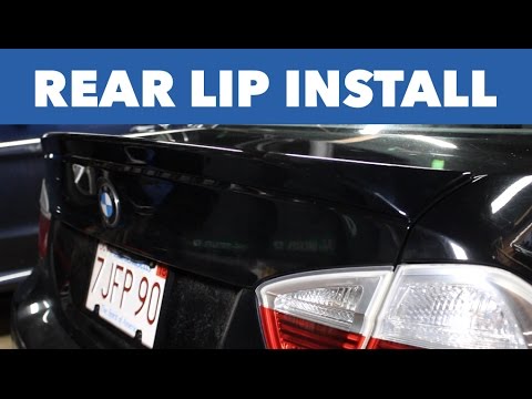 Rear Lip Spoiler Installation // BMW E90 - YouTube