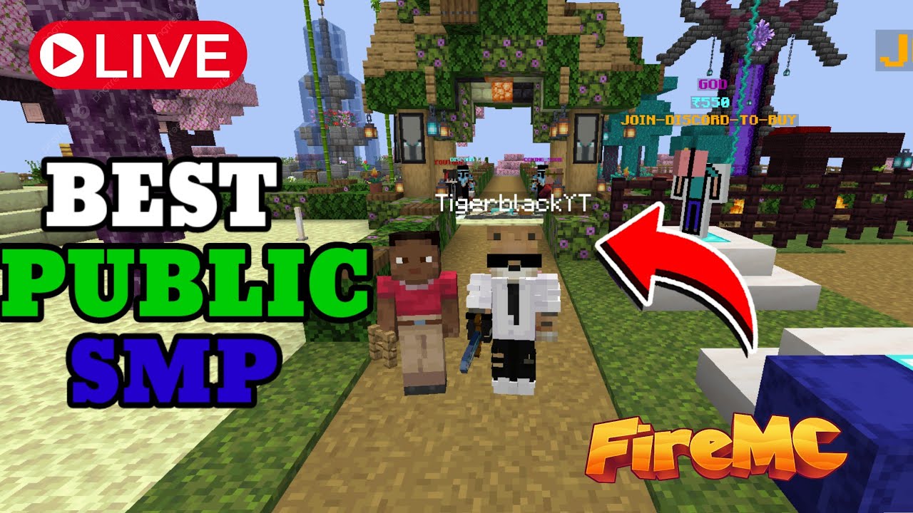 3nd live 🤑Join Best Public Smp Server For Minecraft | Java + PE | 24/7 ...