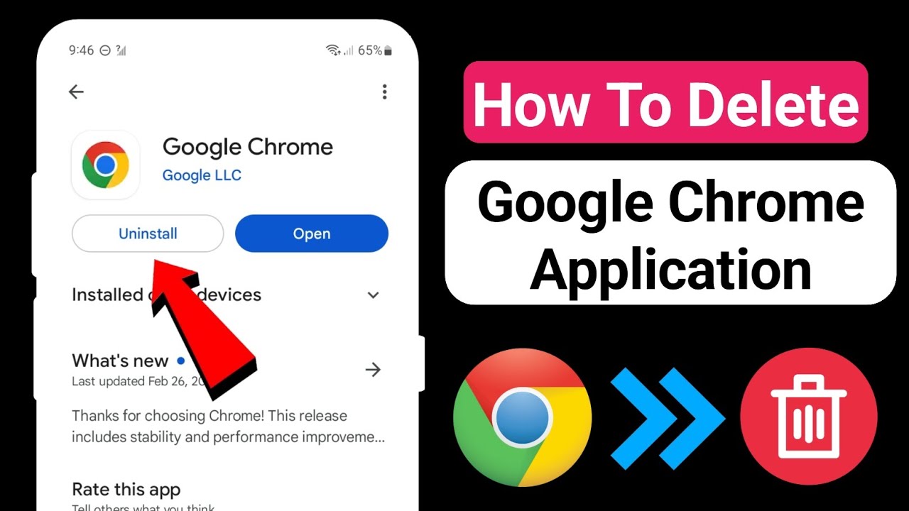 How To DELETE Google Chrome Application (New 2025) | How To Uninstall ...