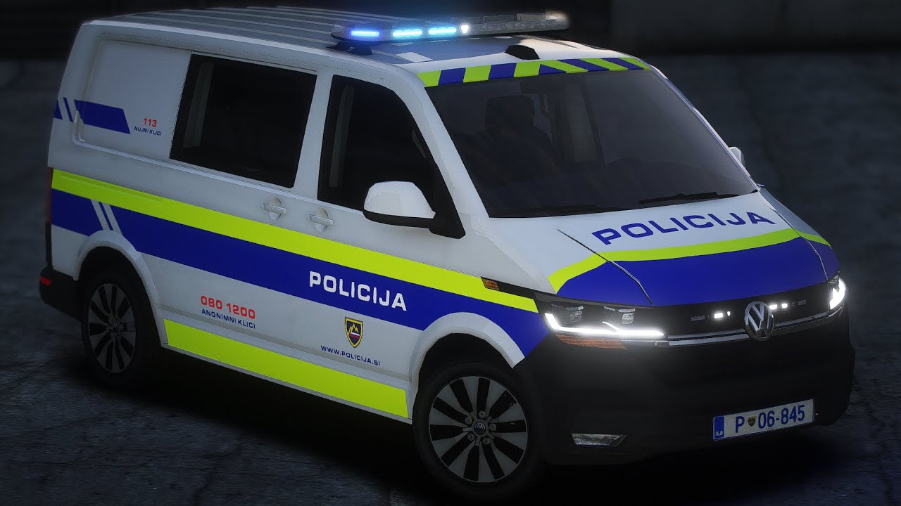 SLOVENSKA POLICIJA KOMBI VW T6 | GTA 5 | FiveM - YouTube