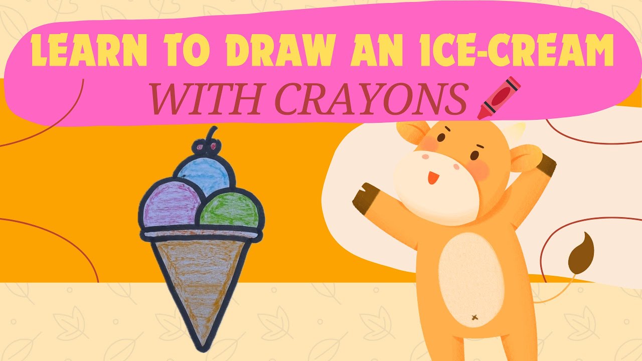 Learn to draw an Ice Cream | Ice Cream drawing step by step | how to ...
