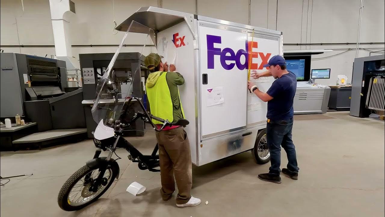 FedEx Canada Unveils Newly Wrapped Fulpra E-cargo Bike - YouTube