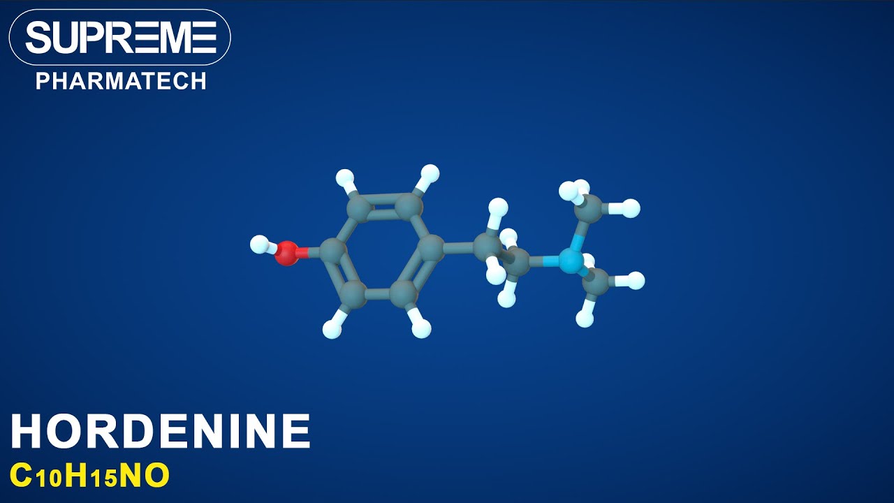 Hordenine | C10H15NO | 3D molecule - YouTube