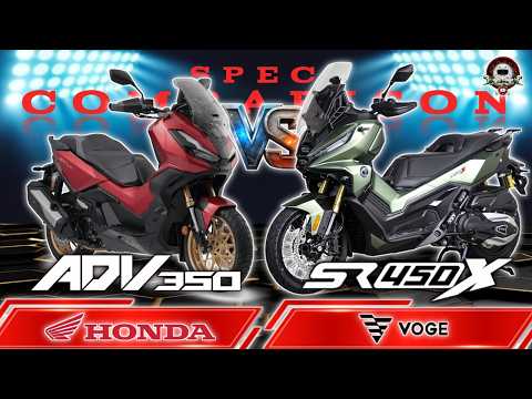 HONDA ADV 350 vs VOGE SR450X SPECS COMPARISON