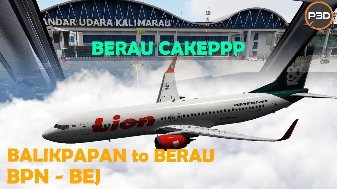 Flight Balikpapan (BPN) to Berau (BEJ) Boeing 737 - Flight Simulator ...