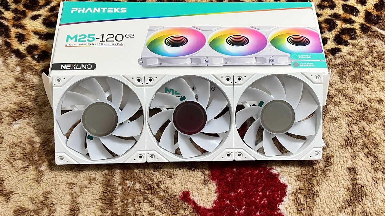 Unboxing 3x M25-120 G2 Phanteks Fans (Reversed Flow) - YouTube