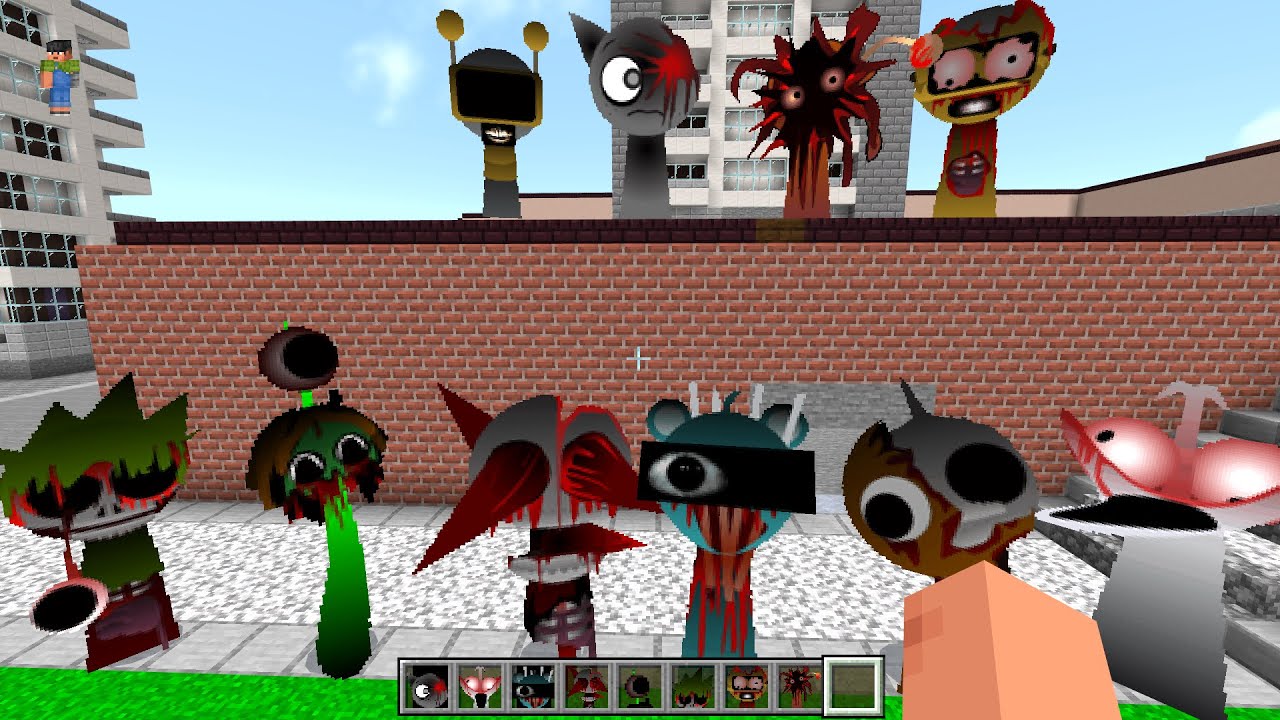 Sprunki Phase 3 Nextbots Addon in Minecraft PE - YouTube