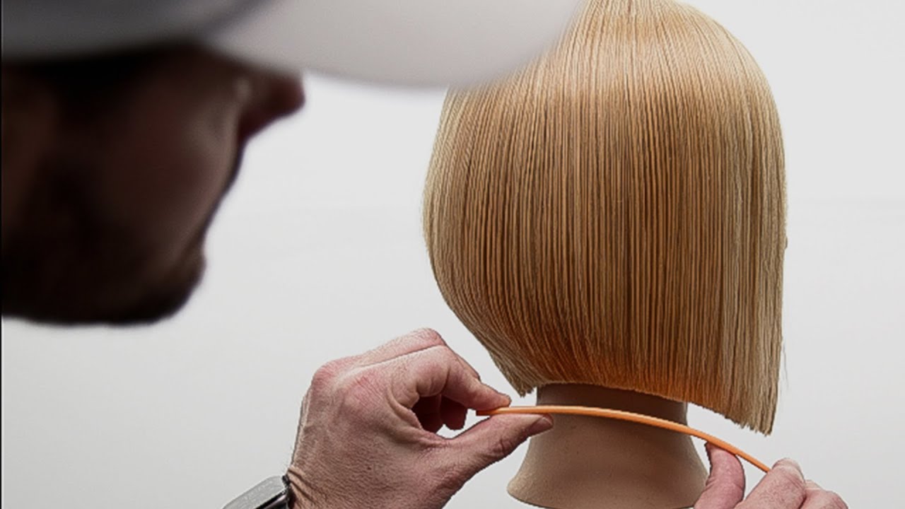 How To: Cutting a Bob Haircut with a Side Part - YouTube
