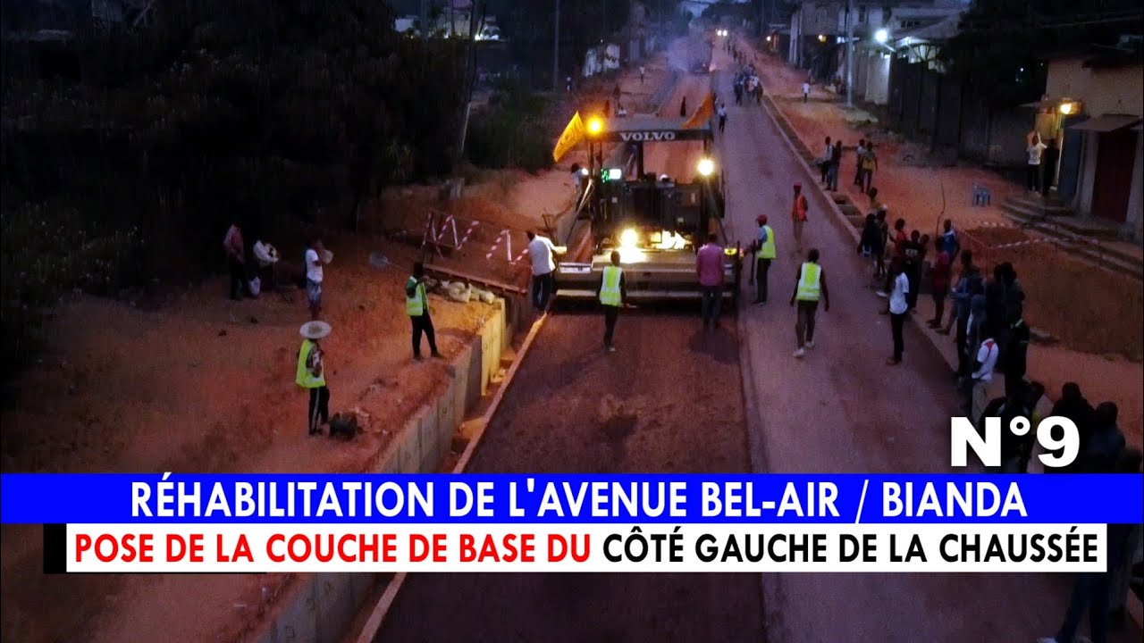 💯% TRAVAUX - BEL AIR / BIANDA : POSE DE LA COUCHE DE BASE DU CÔTÉ ...