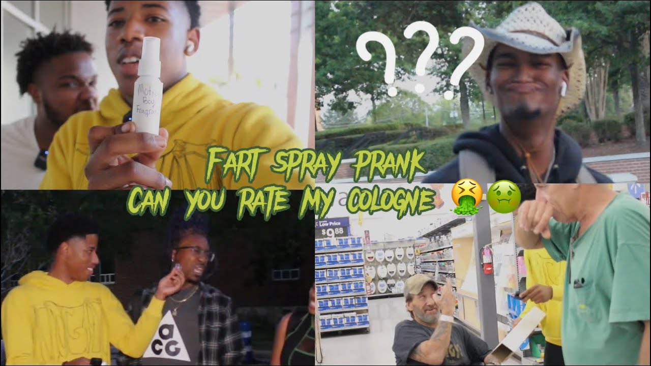 Fart Spray Prank Telling People Rate My Cologne *MUST WATCH* - YouTube