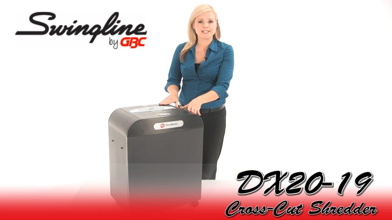 Swingline DX20-19 Cross-Cut Shredder - YouTube