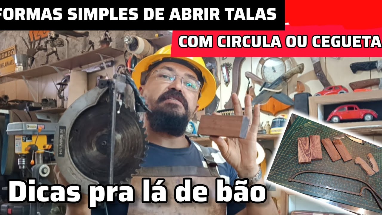 APRENDA COMO ABRIR TALAS COM SERRA CEGUETA MANUAL OU SERRA CIRCULAR ...