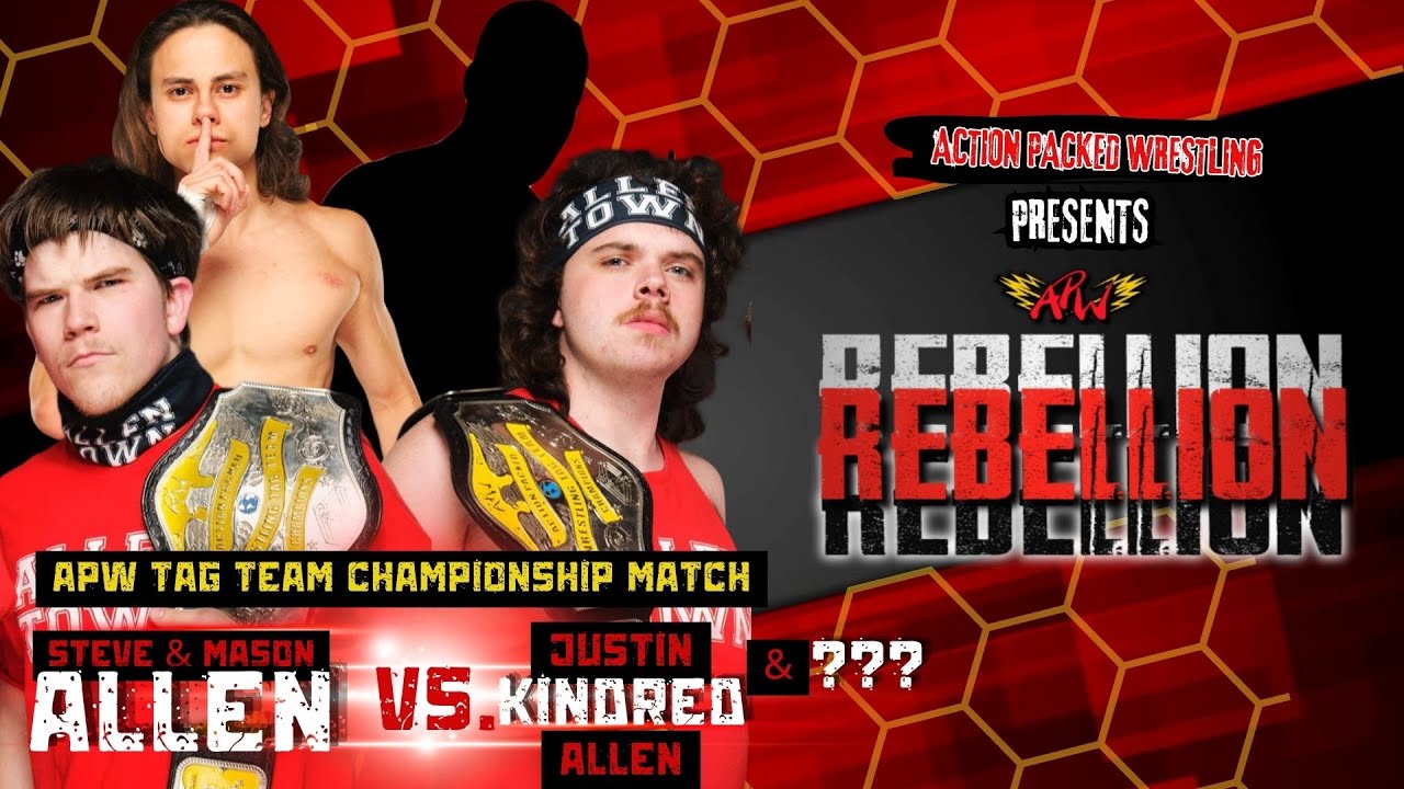 Rebellion - APW Tag Team Championship Match - Mason & Steve Allen vs ...