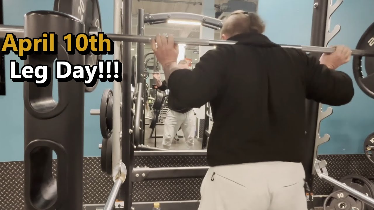 Leg Day Workout April 10th - YouTube