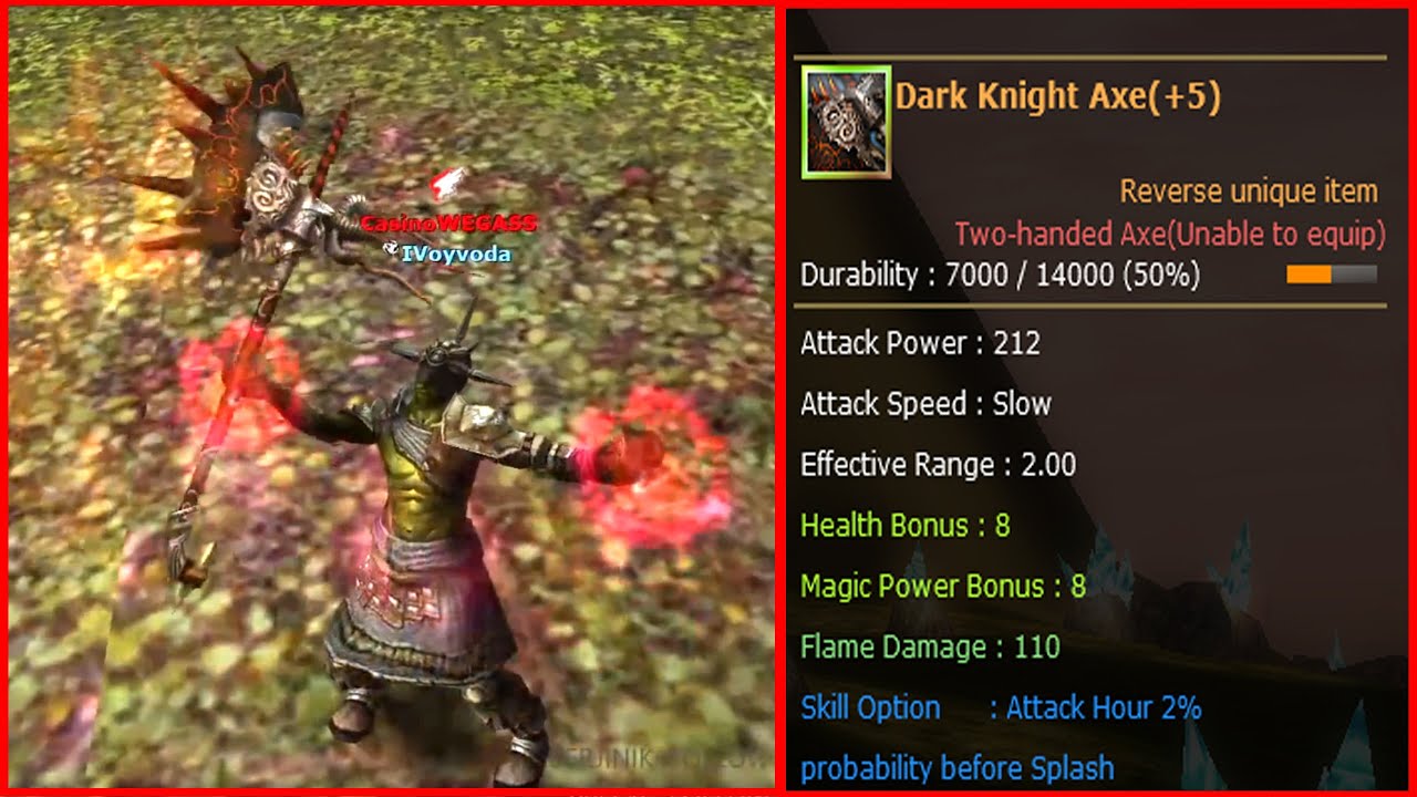 IMKİRA - (Minark) Serverinde Dark Knight Axe +8'i Olan Kurian ile PK Atıyor ! Knight Online ...