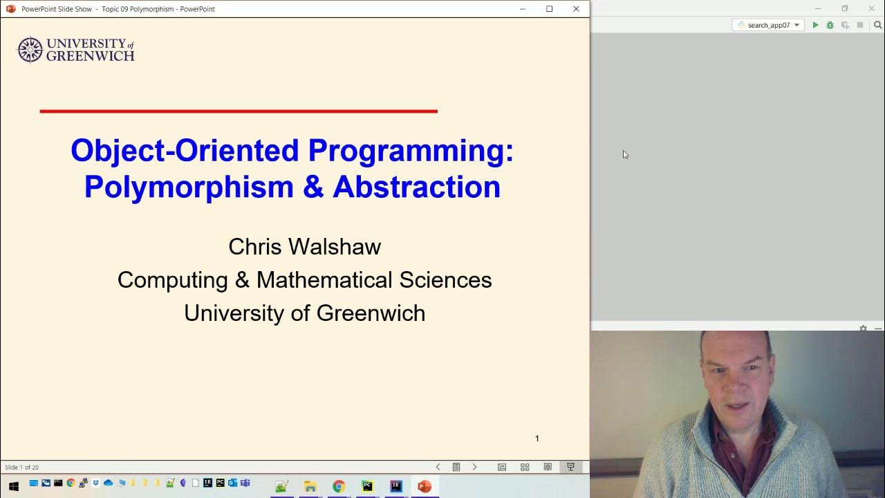 OO Python 09-1: Polymorphism & Abstraction - Objectives & motivation ...