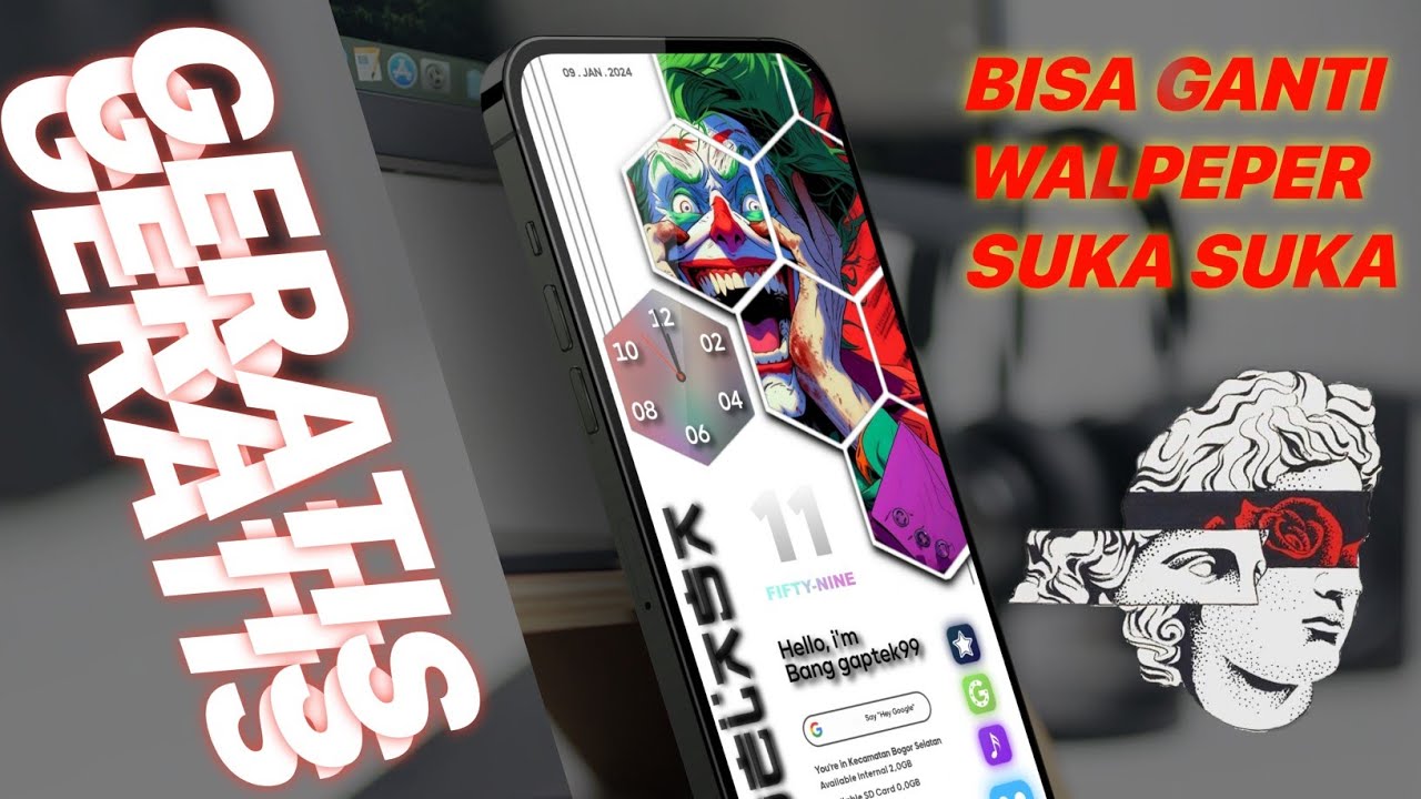 NEW BEST MINIMALIST THEMES 🗿 SETUP TOTAL LAUNCHER TEMA UNTUK SEMUA ...