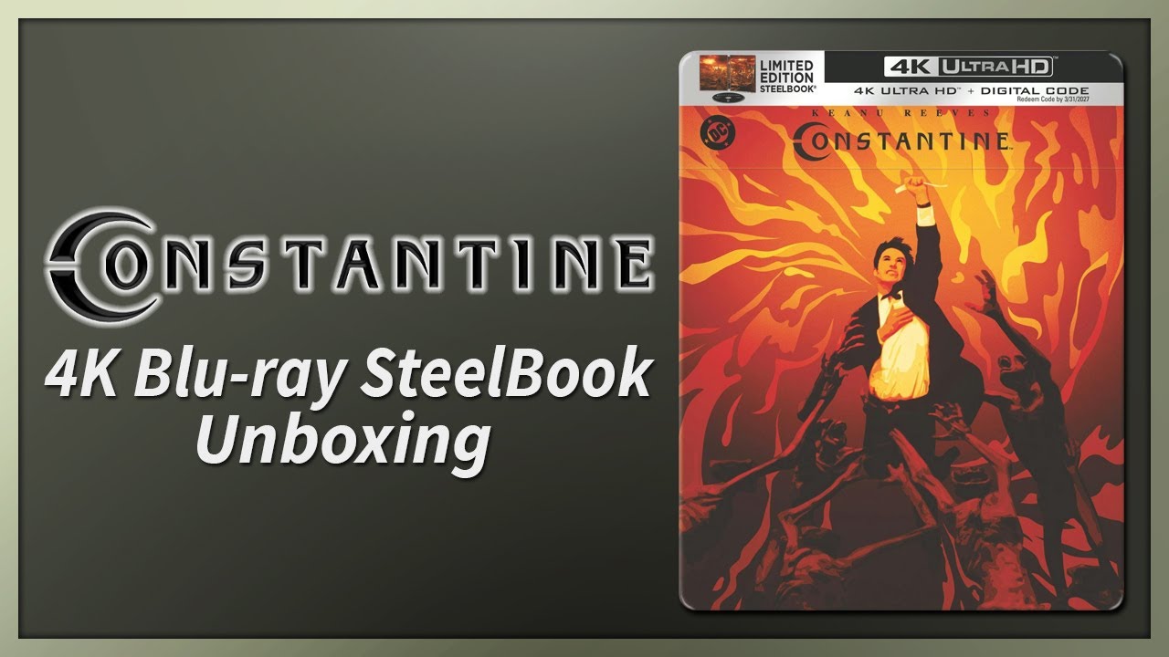 Constantine 4K Blu-ray SteelBook Unboxing - YouTube