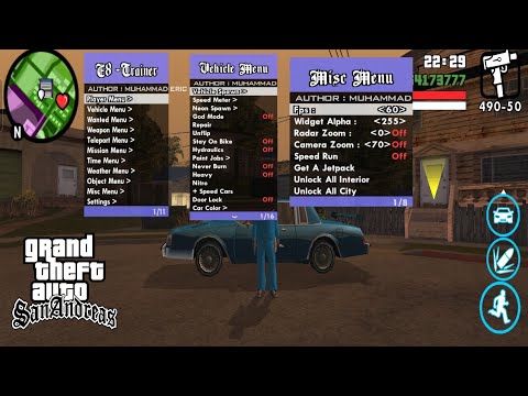GTA SA Trainer Android Terbaru Full Review - YouTube