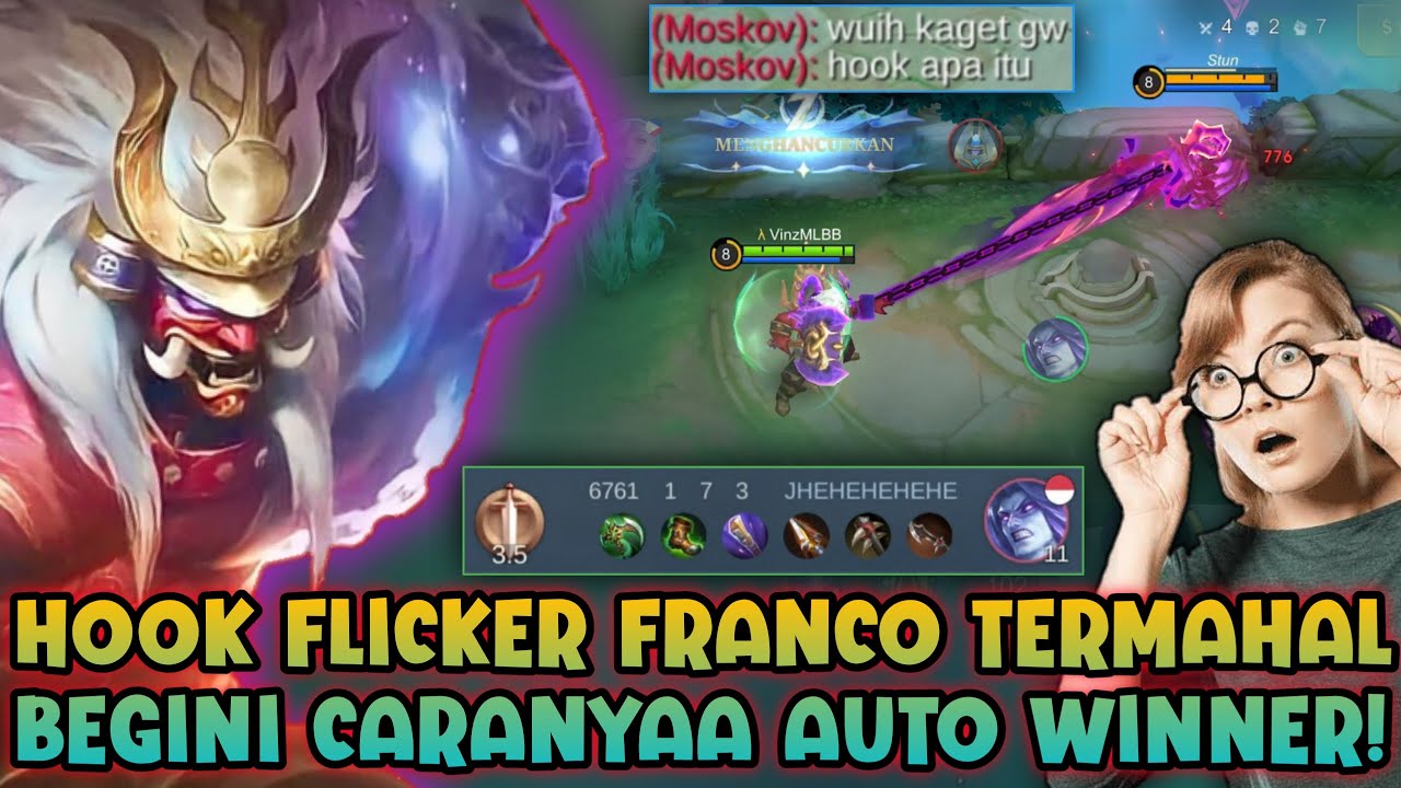 TEKNIK FRANCO HOOK + FLICKER TERMAHAL DIJAMIN MUSUH PUN AUTO KAGET DAN ...